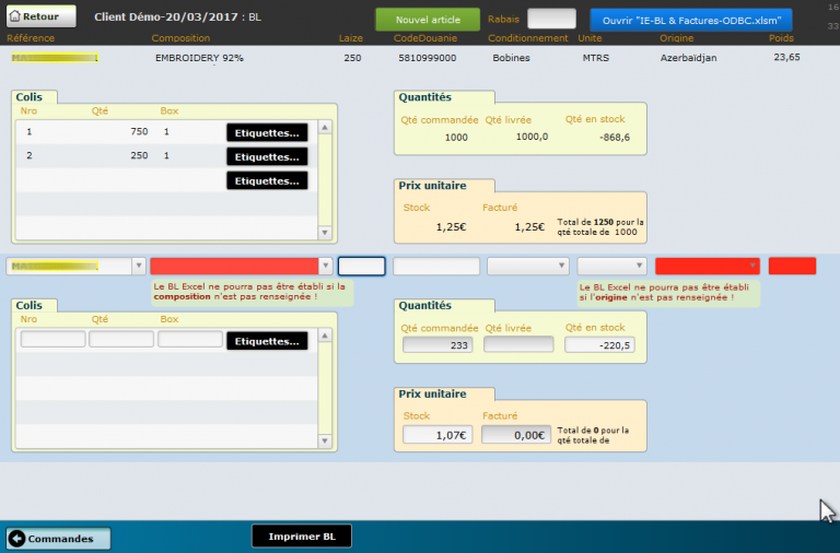 Gestion de stock sous FileMaker Pro - Développement web et mobile